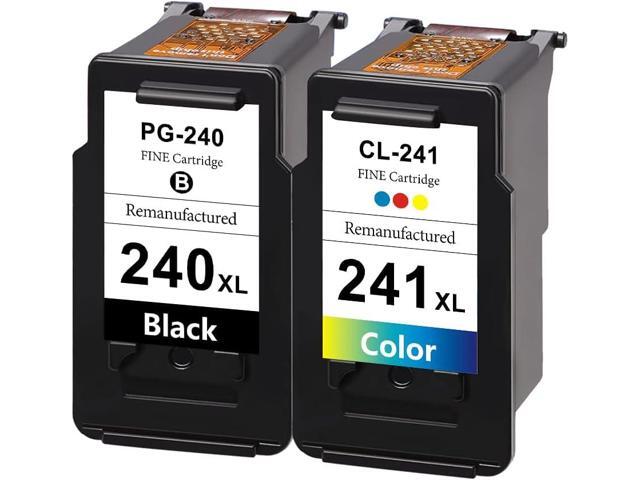 SANSECAI PG 240XL CL 241XL Remanufactured Ink Cartridge for Canon Pixma ...