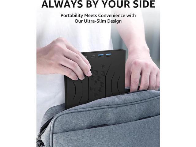 AUTYUE [7 in 1] DVD External Blu-ray Drive, USB 3.0 Type-C External ...