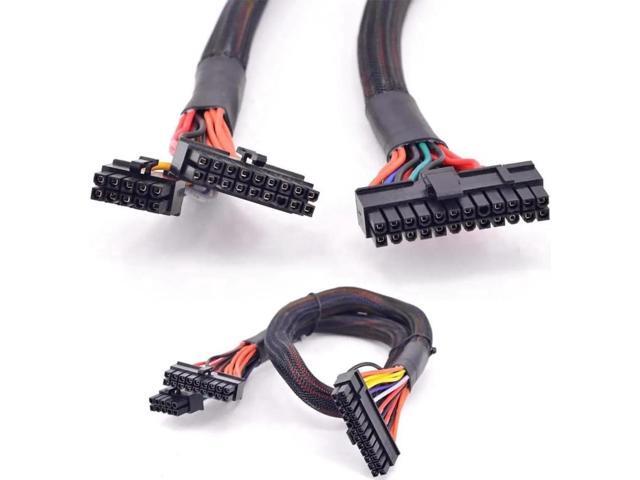 18 + 10pin to 24Pin ATX Power Supply Cable 20+4Pin with Sleeve for ...