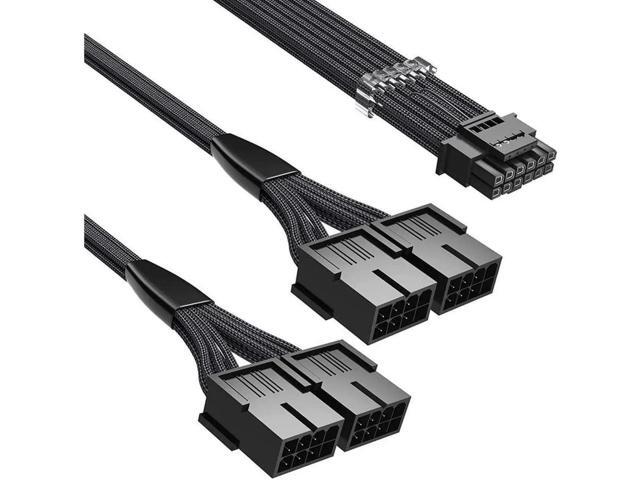 PCI-e 5.0 Extension Cable, RTX 4090 4080 16Pin(12+4) Male to 4x8Pin ...