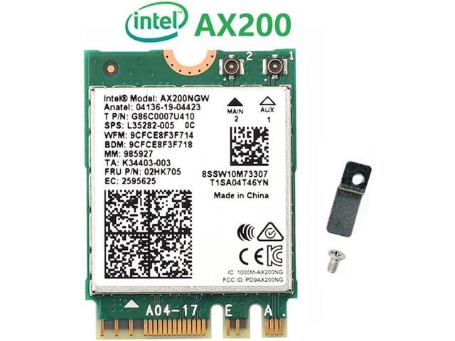 WiFi 6 Dual Band 3000Mbps Wireless Card For Intel AX200 M.2 Bluetooth 5 ...