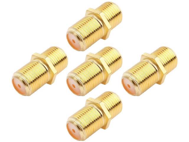 Aomoproing Coaxial Cable Connector F-Type RG6 Cable Extension Adapter ...