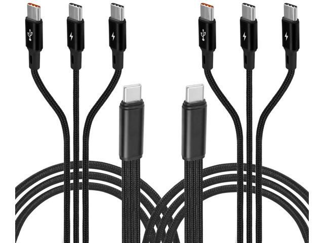 Aomoproing USB C Splitter Cable,USB C Male to 3 Type-C Male Multi ...