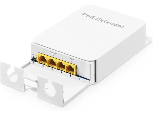 Aomoproing Outdoor Gigabit PoE Passthrough Switch, 1 PoE in 3 PoE Out ...