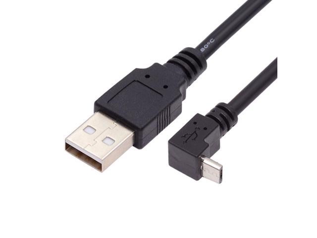 USB to Micro USB Cable,USB 2.0 Male to Micro USB 5Pin Male 90 Degree UP ...