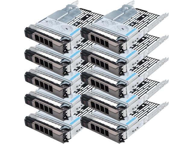 10-Pack 3.5" Hard Drive Tray Caddy with 2.5" Drive Adapter Compatible ...