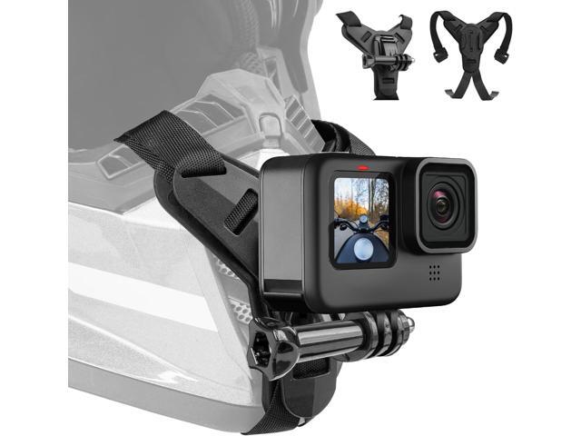Helmet Mount for GoPro, Motorcycle Chin Strap Attachment with Extension ...