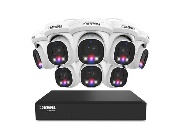 Defender AI POWERED Sentinel Pro Turret 4K Wired 8CH NVR PoE Security ...