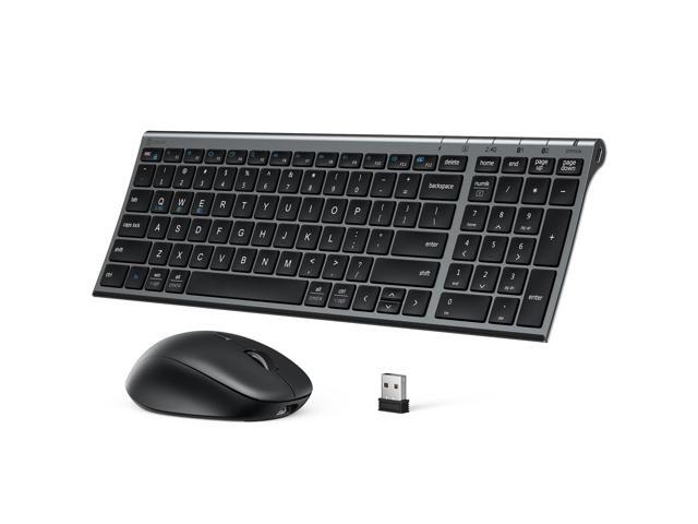 iClever DK05 Bluetooth Keyboard and Mouse Combo, Multi-Device Wireless ...