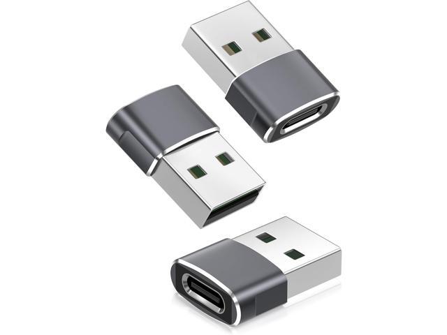 USB to USB C Adapter iPhone 16 16e 15 Pro Max Charger Adapter 3Pack ...