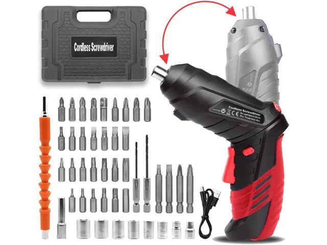 Cordless Power Screwdriver Electric Screwdriver Rechargeable Set ...