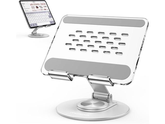 Acrylic Tablet Stand Holder - Adjustable iPad Stand with Aluminum 360 ...