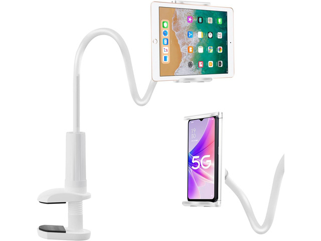 Gooseneck Tablet Holder for Bed 4-10.5 Devices iPad Holder Stand Desk ...