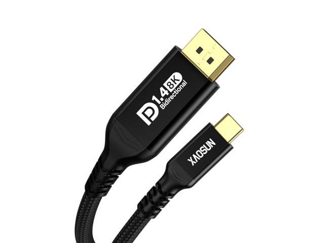 Bidirectional USB C to DisplayPort 1.4 Cable 8K@60Hz 4K@240Hz 6.6FT/2M ...