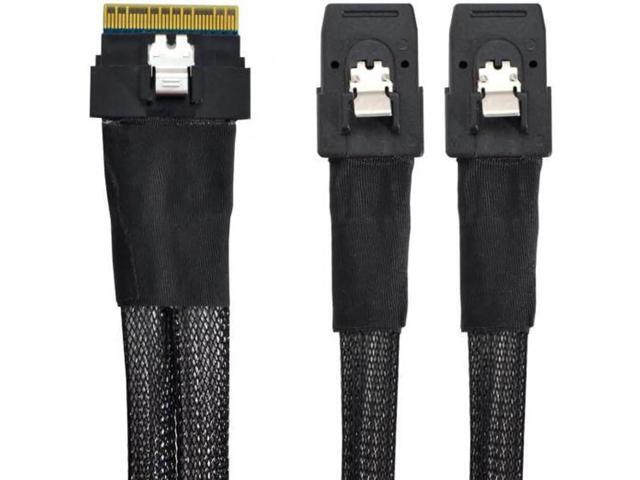JVFYI PCI-E Ultraport Slimline SAS Slim 4.0 SFF-8654 8i 74pin to Dual ...