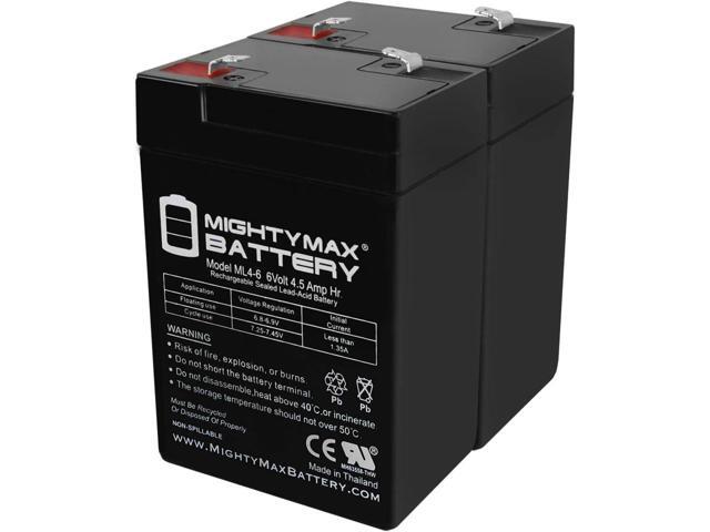 Mighty Max Battery 6V 4.5Ah JohnLite cy-0112-6.40 Spotlight Battery ...