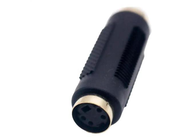 S-Video S-VHS Mini Din 4 PIN Female to Female Gender Change Coupler ...