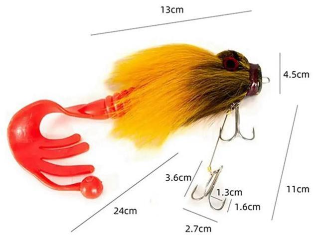 Aomoproing Mouse Fishing Lure Fly Hooks Freshwater Saltwater Lure Soft ...