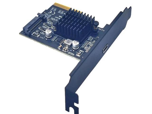 FOR PCB Expansion Card Pcie To Type-C PCI Express PCI-E 4X To USB3.2 ...