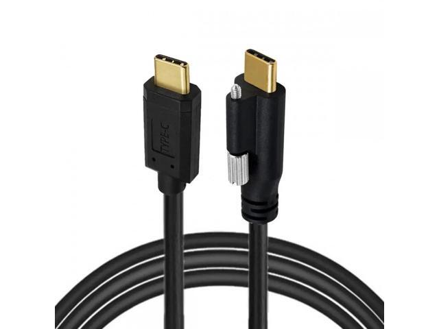 Aomoproing USB 3.1 Type-C Male to Single Thumbscrew Locking USB-C ...