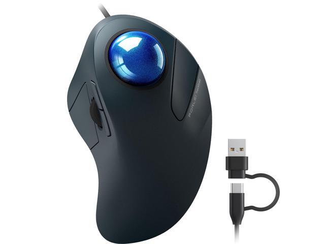 Wired Trackball Mouse for Large Hands, Ergonomic Design Reduces Wrist ...