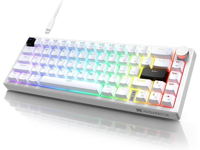 X82 Wired Gaming Keyboard with Volume Knob,60% Mechanical Keyboard ...