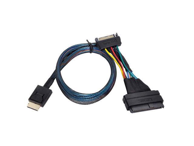 8611 to 8639 U.2 U.3 PCIe PCI-to-SSD cable 0.5m (for SSDs with 15-pin ...