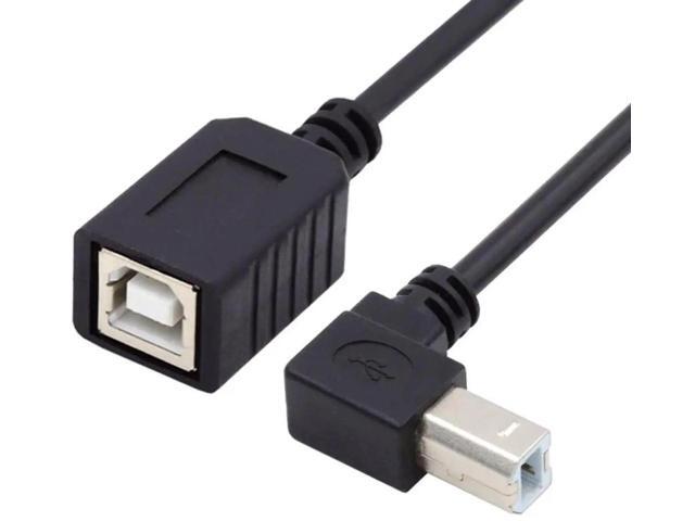 JAENFONG Printer Scanner Disk USB 2.0 Type B Male to Female 90 Degree ...