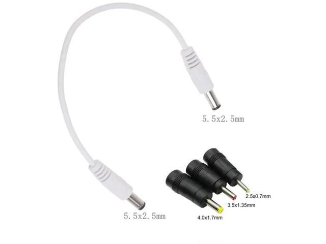 JAENFONG DC Power Extension Cable 5.5x2.5mm Male to Male with 4.0x1.7mm ...