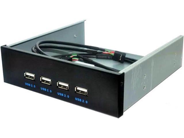 4 Ports USB 2.0 USB Hub PC Case 5.25 Inch Front Panel, Powered by Molex ...
