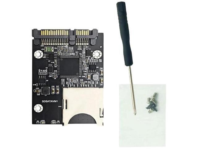 JAENFONG SD To SATA SSD Adapter with Enclosure Case Convertor Adapter ...
