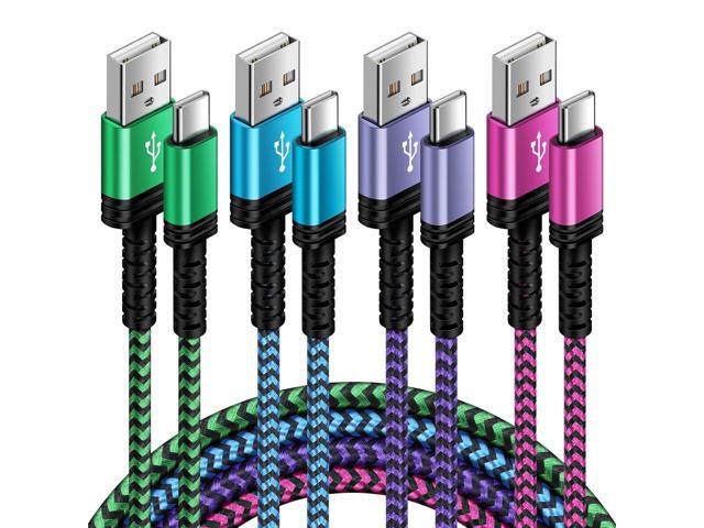 [6FT,4 Pack ] Android Fast Charging Cable,USB A to Type C Phone Cord C ...