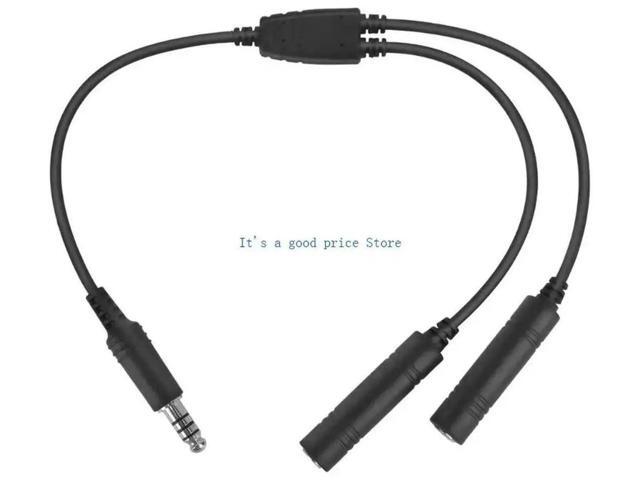 Aviation Headset Adapter Cable Converts Double Plugs to U174/U ...