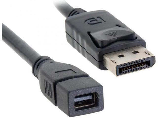 JAENFONG DisplayPort Male to Mini DP DisplayPort Female Cable 20cm for ...