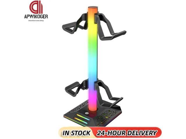 RGB Headphone Display Rack Touch Control Head Mounted Headphone Stand ...