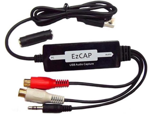 JAENFONG EZCAP USB Audio Capture Cassette To CD/MP3 Converter MP3 WMA ...