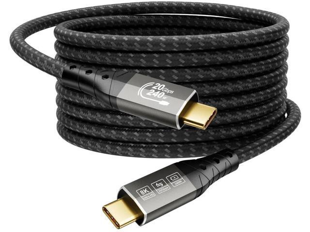 JAENFONG Long USB C to USB C Cable 16FT, Supports Up to 20Gbps Data ...