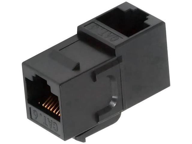 JAENFONG Up Angled 90 Degree UTP CAT6 Keystone Insert Adapter RJ45 ...