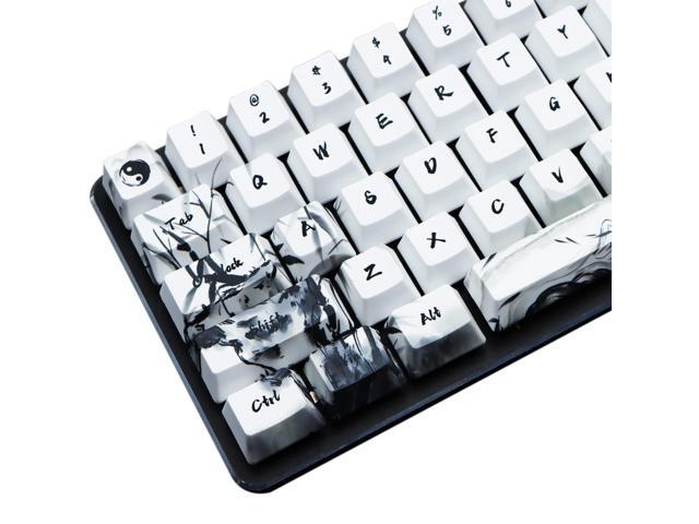 MOLGRIA Keycaps 71 Set Ink Panda for 71 64 61 Keys Keyboard, Custom PBT ...
