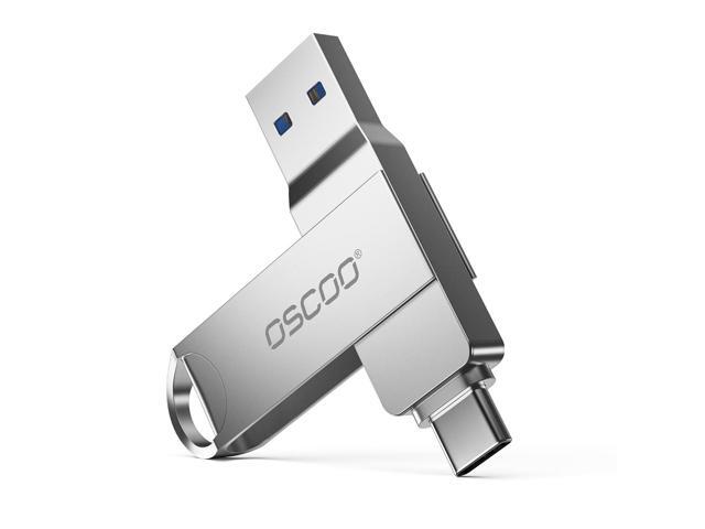 OSCOO 128GB USB Flash Drive, USB 3.1 Gen 1 Dual USB-C & USB-A Memory ...