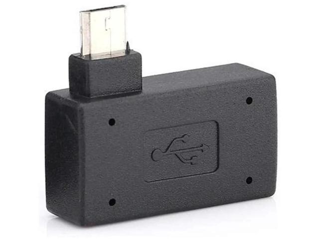 OTG Adapter, 90 Right Angle USB Port Adapter, Micro OTG Cable 2 Pack ...