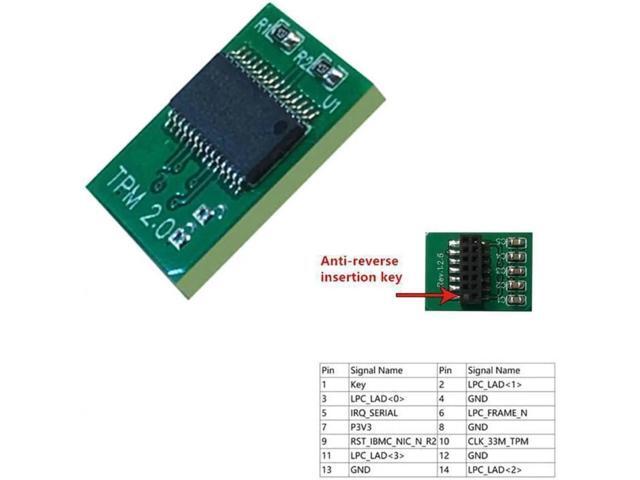 1Piece 14 Pin TPM 2.0 Module For Intel Trusted Platform Module - Newegg.com