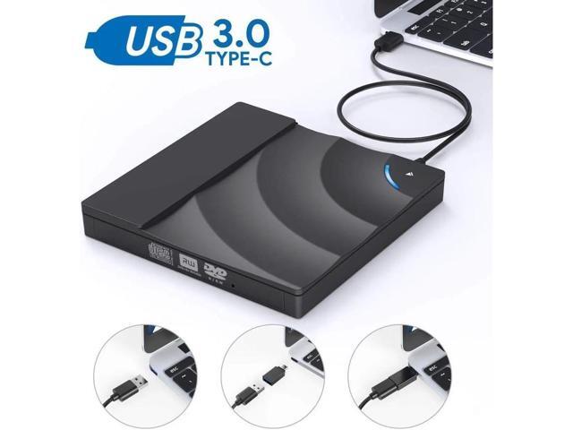External DVD Drive USB 3.0 Type-C Transmission Interface, CD DVD +/-RW ...