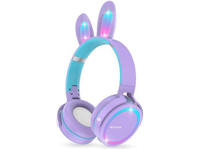 Gemdeck Headphones with LED Illuminated Rabbit Ears Audio Headphones ...