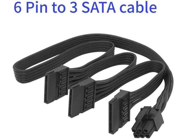 For G-450 G-550 G-650 G-750 PCIe 6 pins to Peripheral 4 Pin SATA PCI-E ...