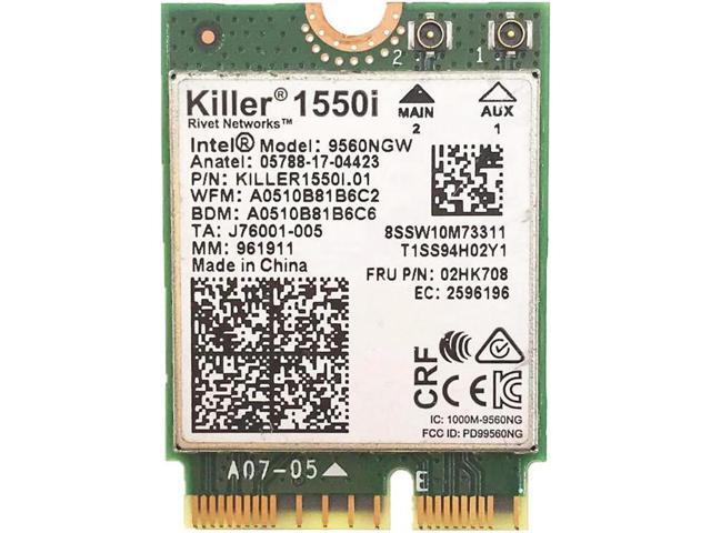 Killer 1550i AC Dual Band 1.73Gbps Wireless 9560NGW NGFF CNVI Wifi Card ...