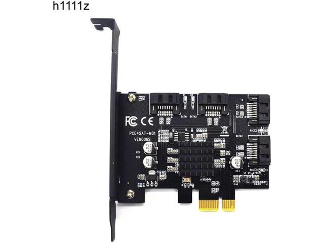 4 Ports SATA 6G PCI Express Controller Card PCI-e To SATA III 3.0 ...