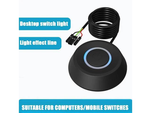 1.8M Computer Desktop Switch PC Motherboard External Start Power On/Off ...