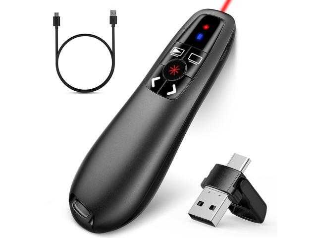 2-in-1 USB Type C Presentation Clicker, Clicker for PowerPoint ...