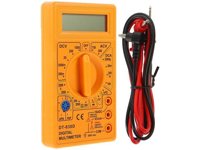 VILLCASE D T-830D Digital Multimeter 1999 Counts, AC/DC Voltage LCD ...
